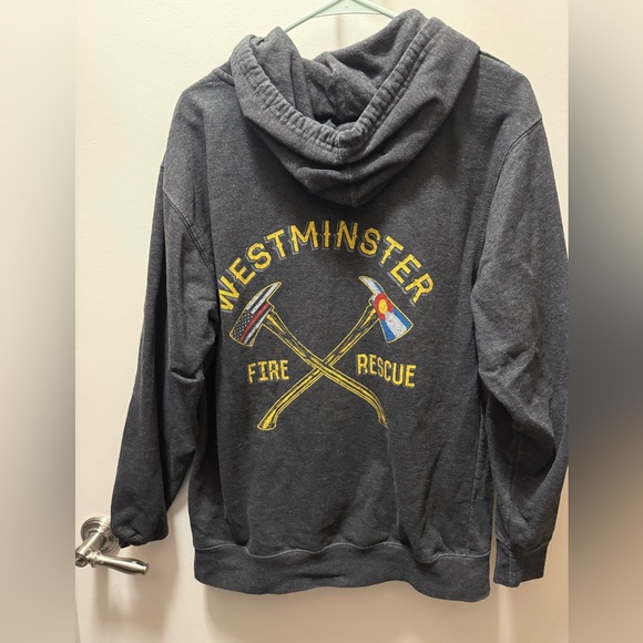 Independent Trading Company | Shirts | Dark Gray Fire Department Hoodie ...
